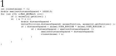 Figure 4. Evolution of block visualization, starting with the K&R style ...